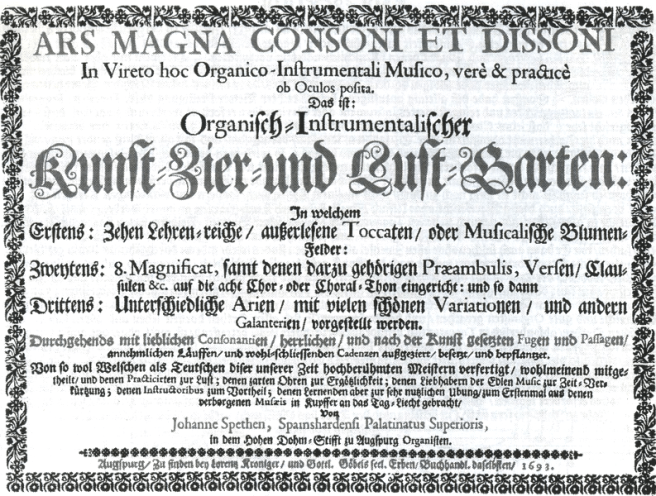 Johann Speth: Complete Organ Works – Vol I & II | Andrew Benson-Wilson ...